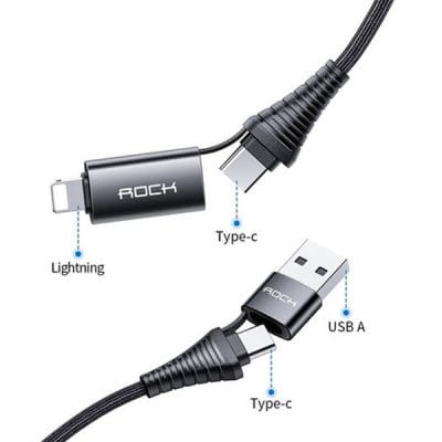 ROCK R12 Multi-Function 4-in-1 Cable Price in Bangladesh