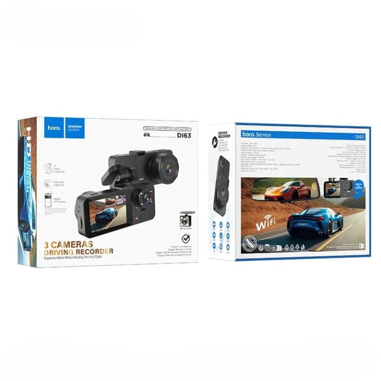 Hoco D163 3 Cameras Driving Recorder Price Bangladesh | Diamu
